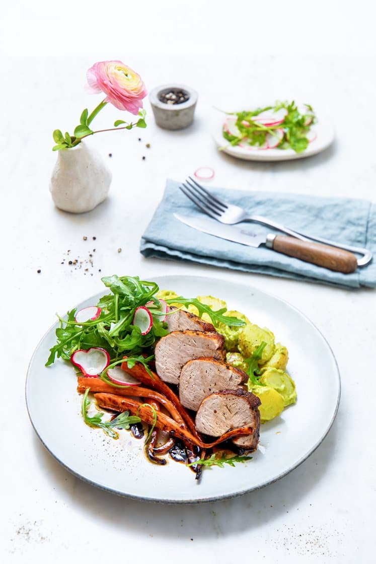 Helstekt indrefilet av svin - Oppskrift - Adams Matkasse